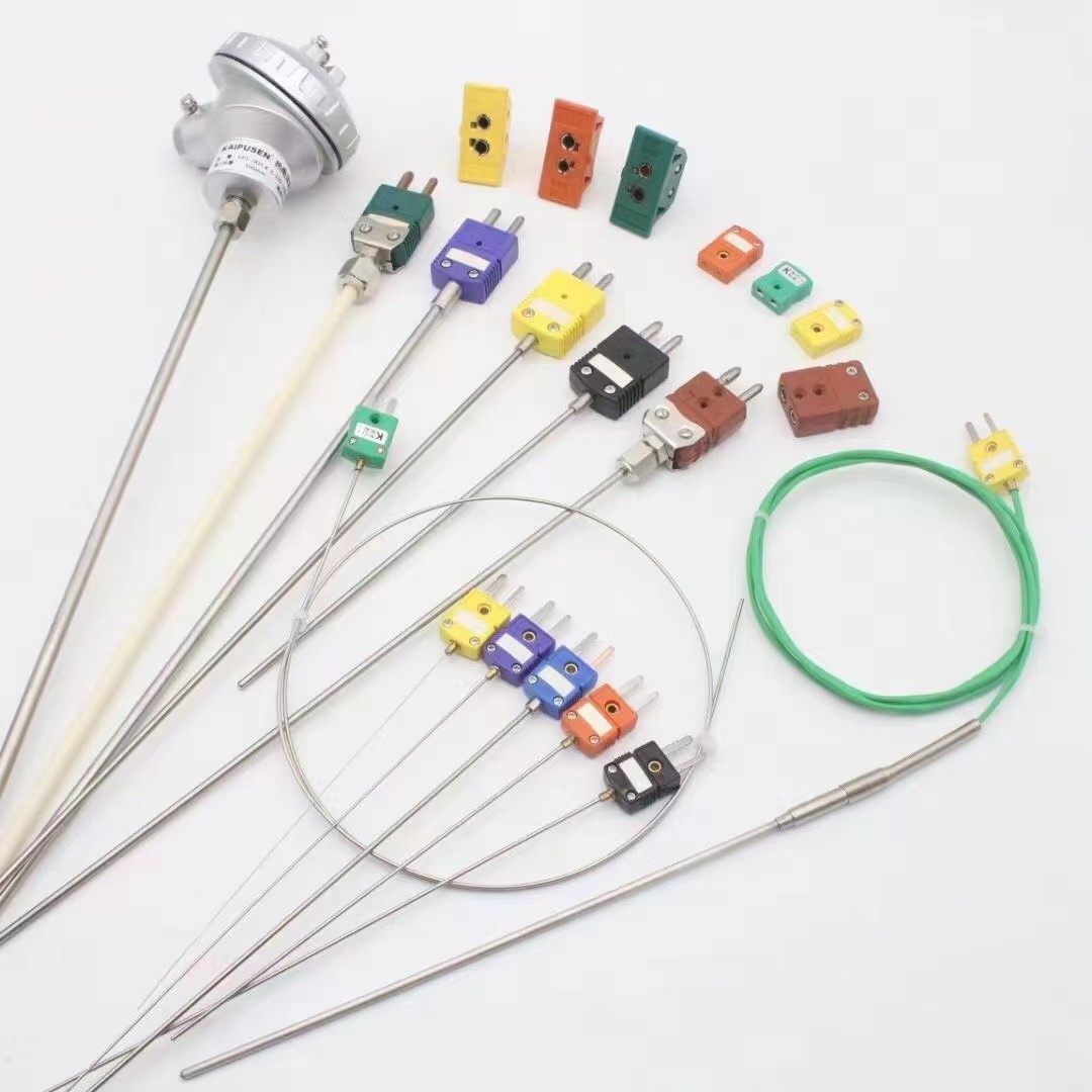 Hollow Dual K Type Thermocouple Cable PT100 Female Connector Ceramic ...